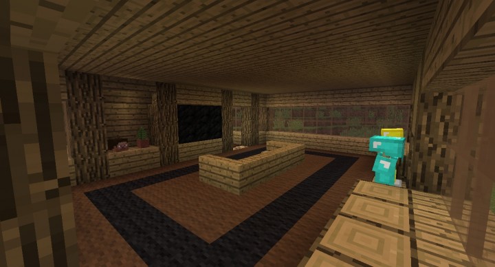 Mediocre wooden house Minecraft Map