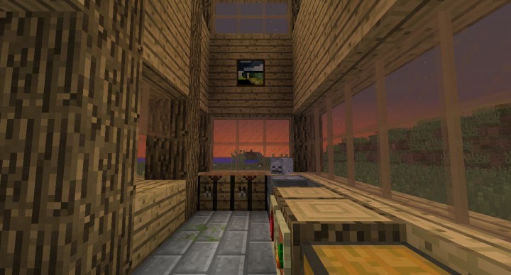 Mediocre wooden house Minecraft Map