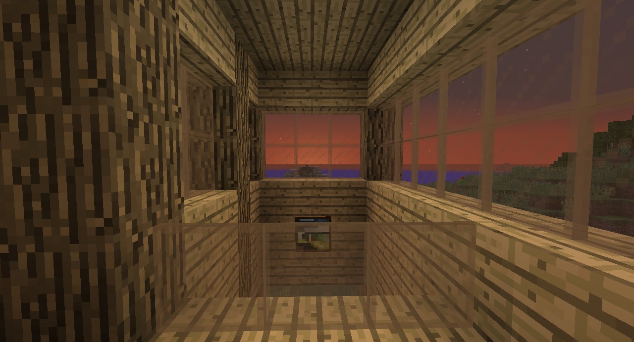 Mediocre wooden house Minecraft Map