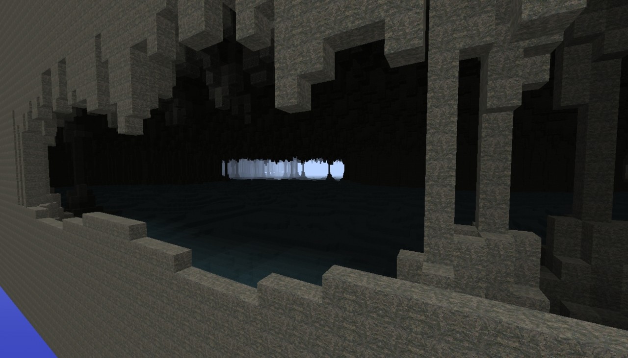 Stone Caves Display Chunk Minecraft Map