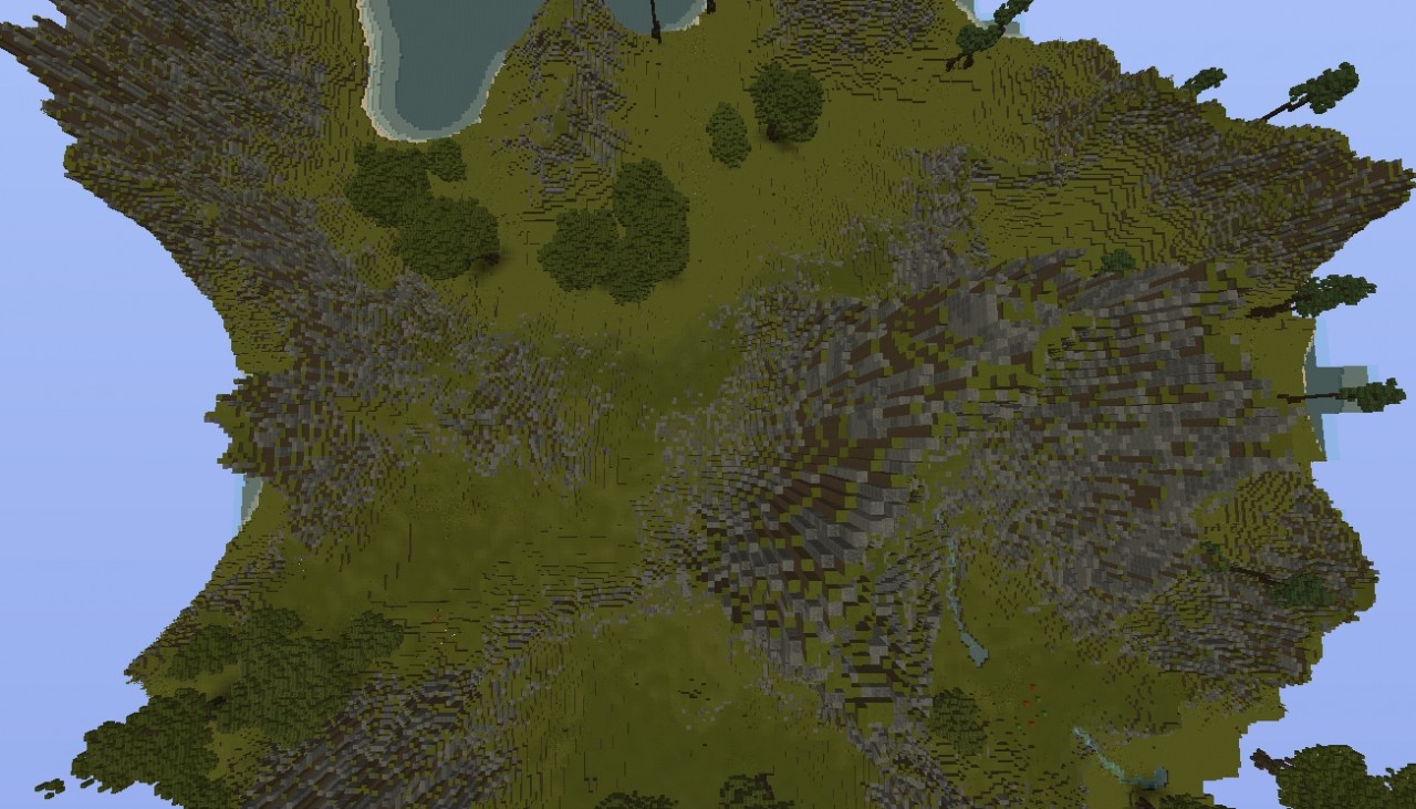 Huge Custom Survival Island Minecraft Map