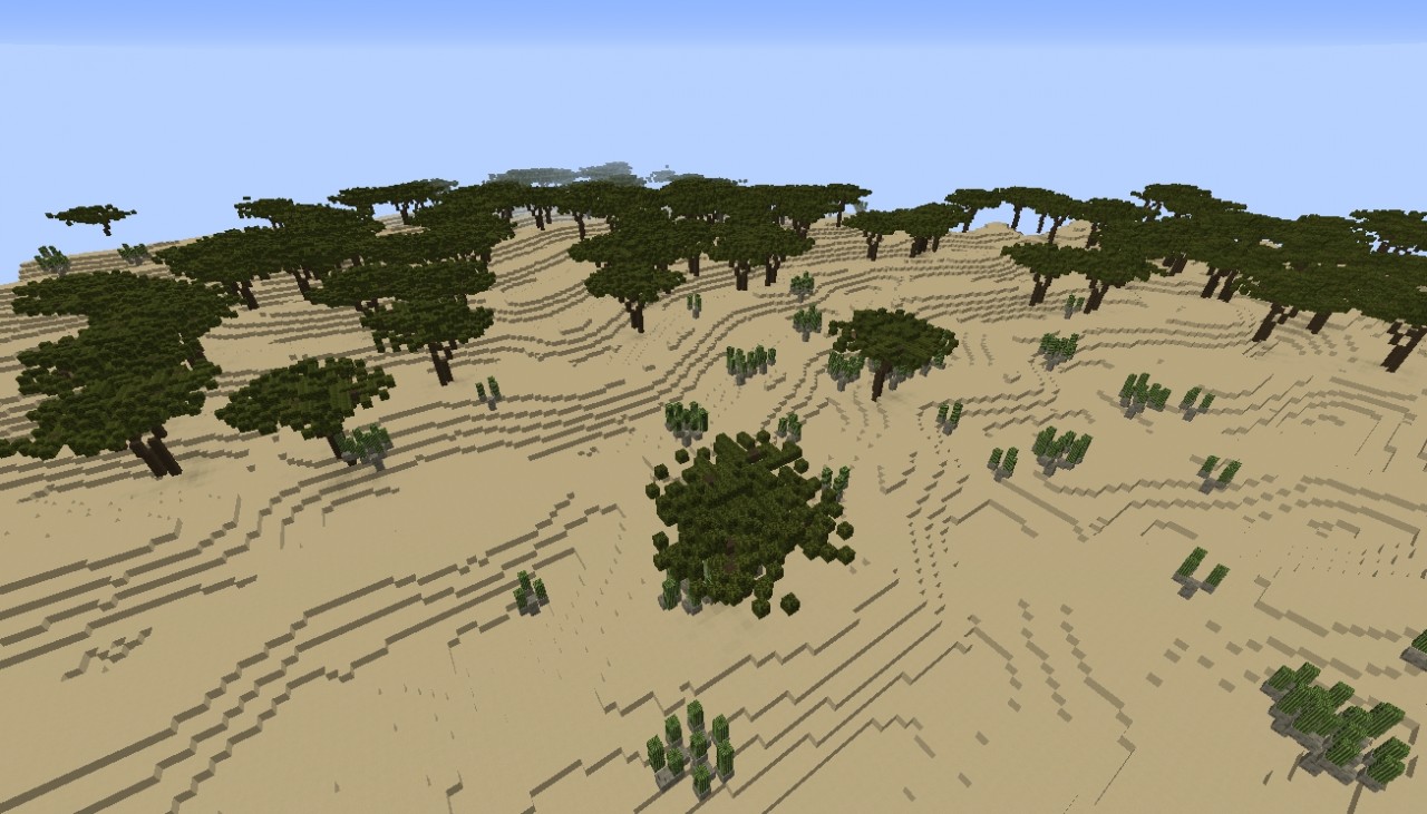 Realistic Flat Desert Minecraft Map