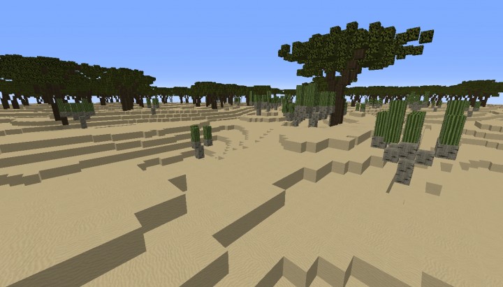 Realistic Flat Desert Minecraft Map