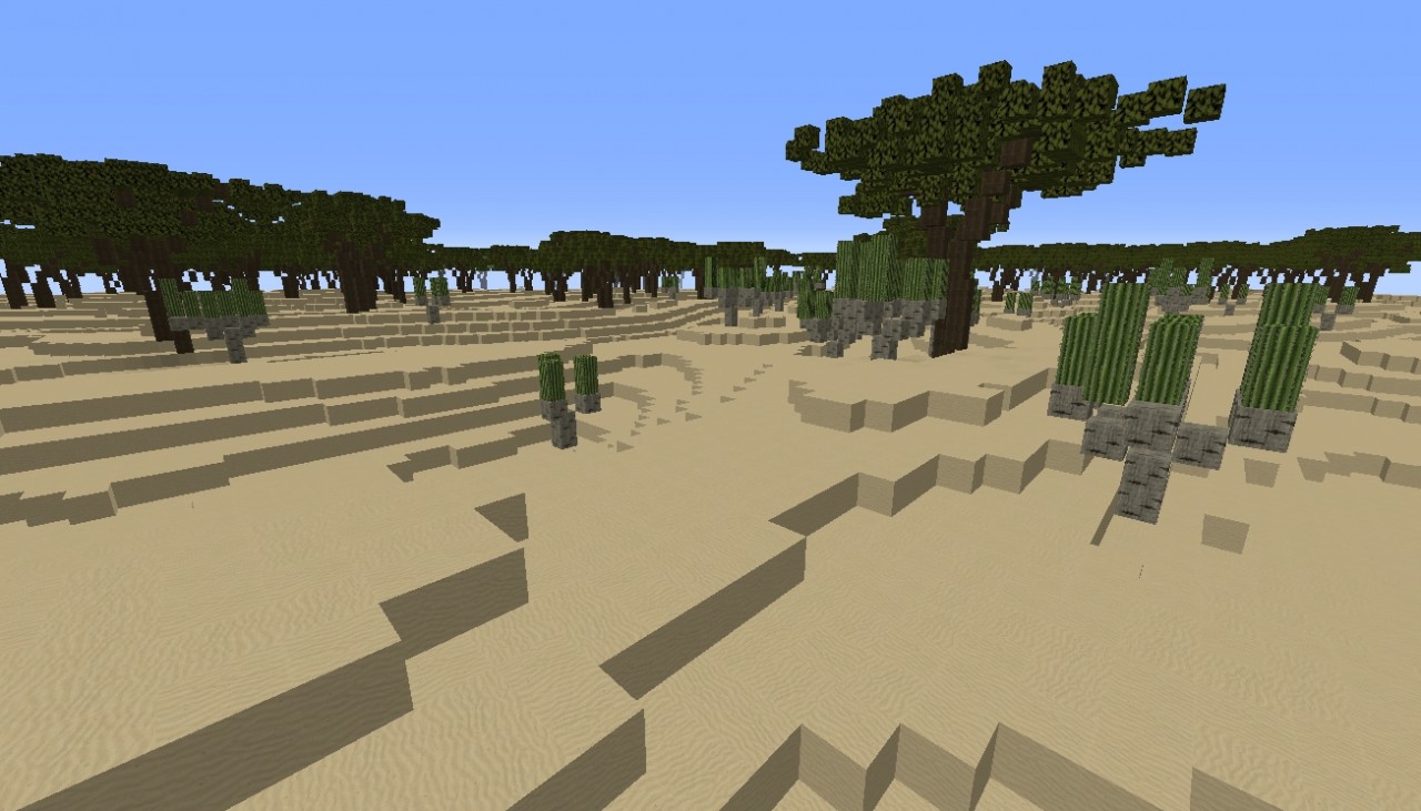 Realistic Flat Desert Minecraft Map