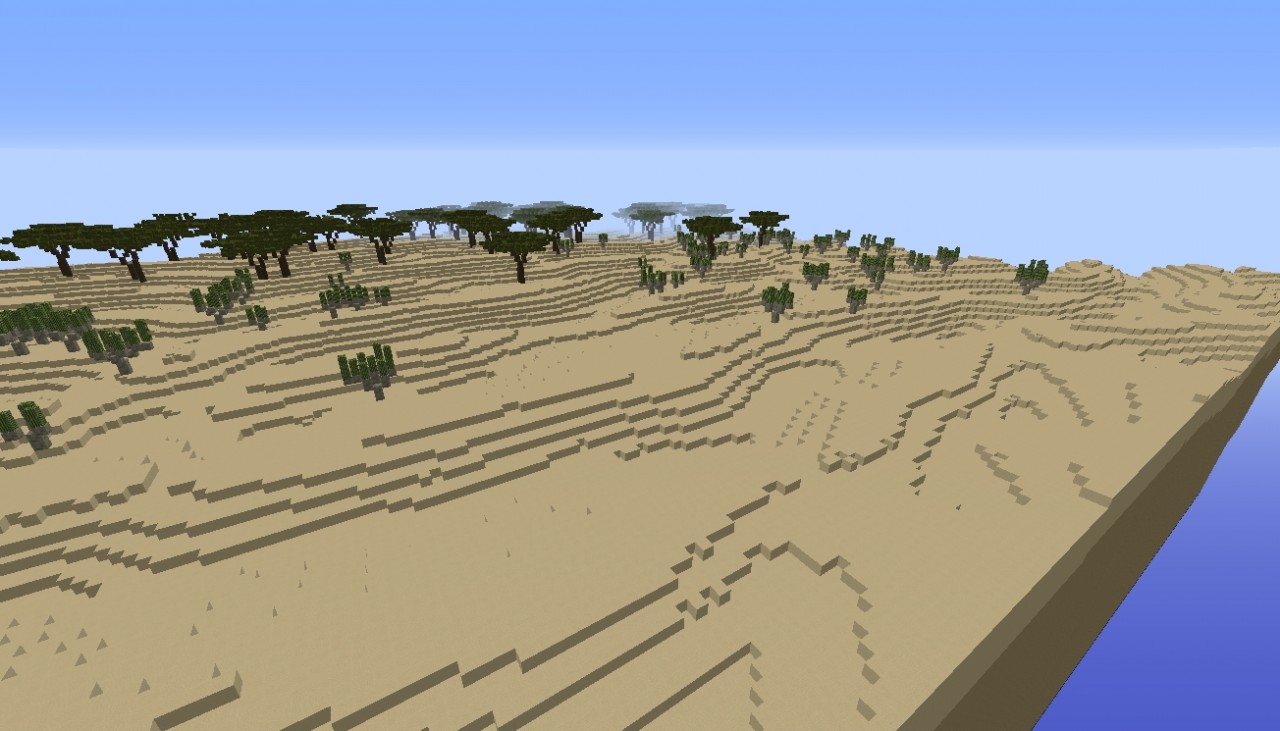 Realistic Flat Desert Minecraft Map
