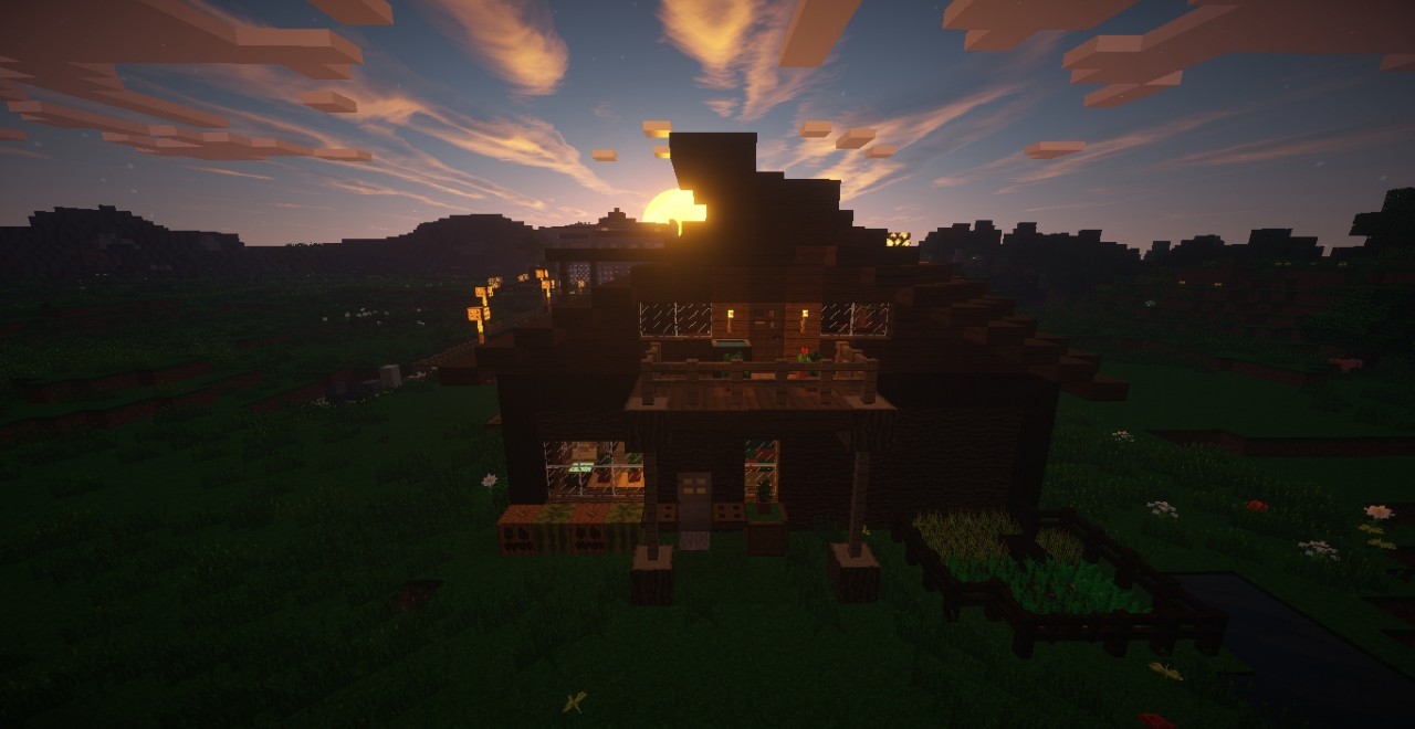 Cozy Cottage & Luxurious Modern House Minecraft Map