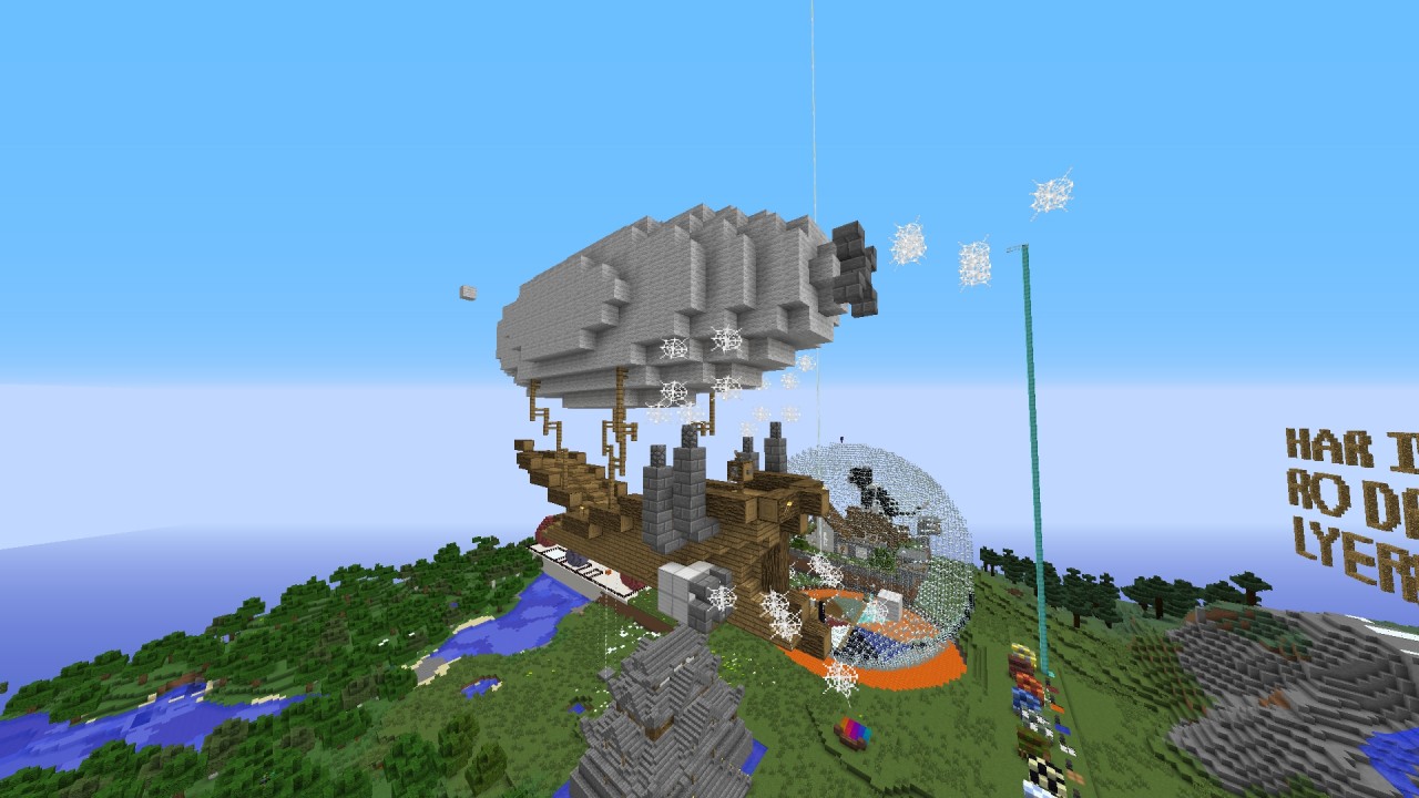 Steampunk Zepplin Minecraft Map