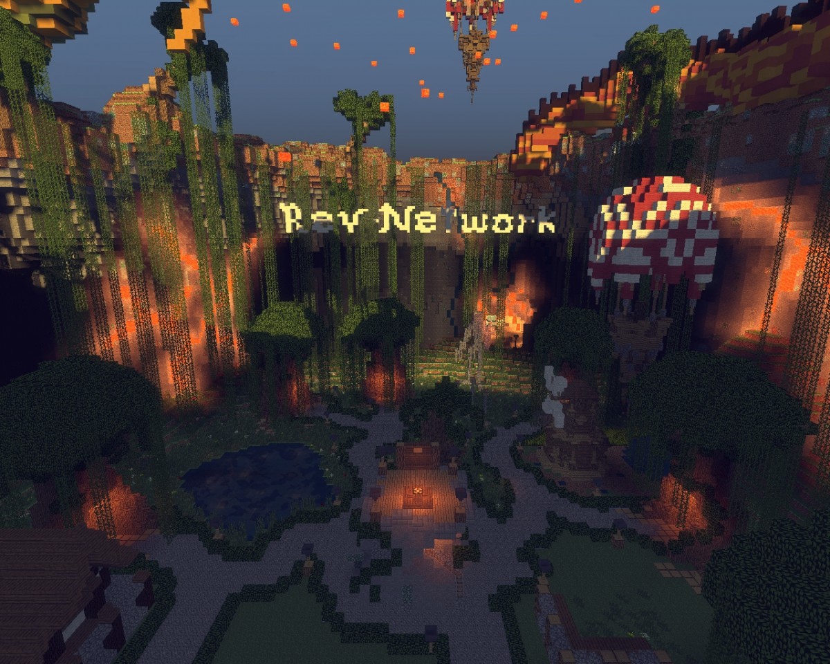 Rev Network Spawn Fantasy Theme Minecraft Map