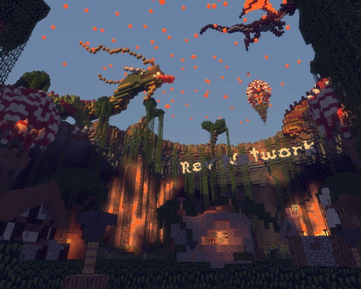 Rev Network Spawn Fantasy Theme Minecraft Map