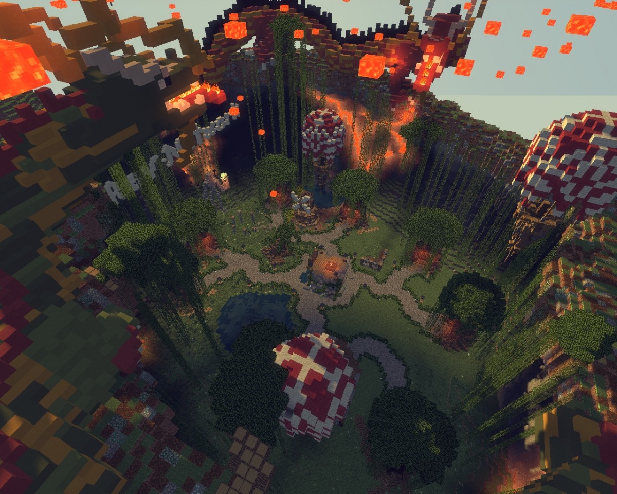 Rev Network Spawn Fantasy Theme Minecraft Map