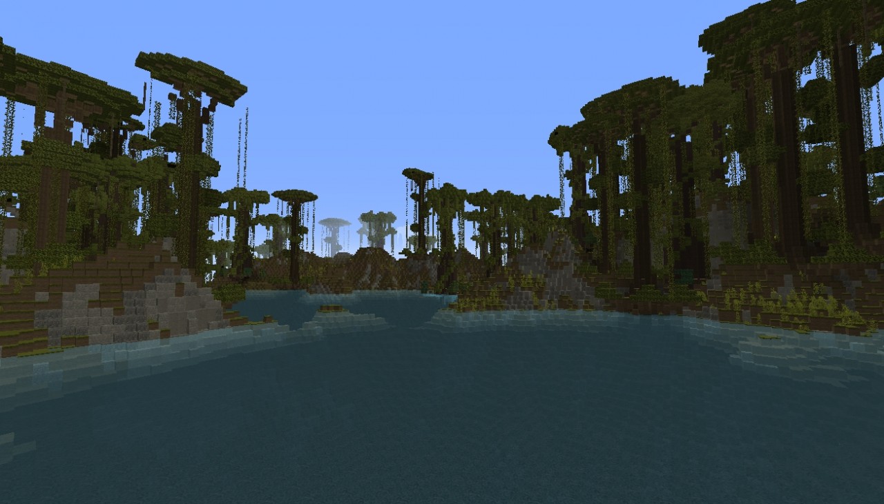 Massive Jungle Island, Custom Jungle Trees With Download. Minecraft Map