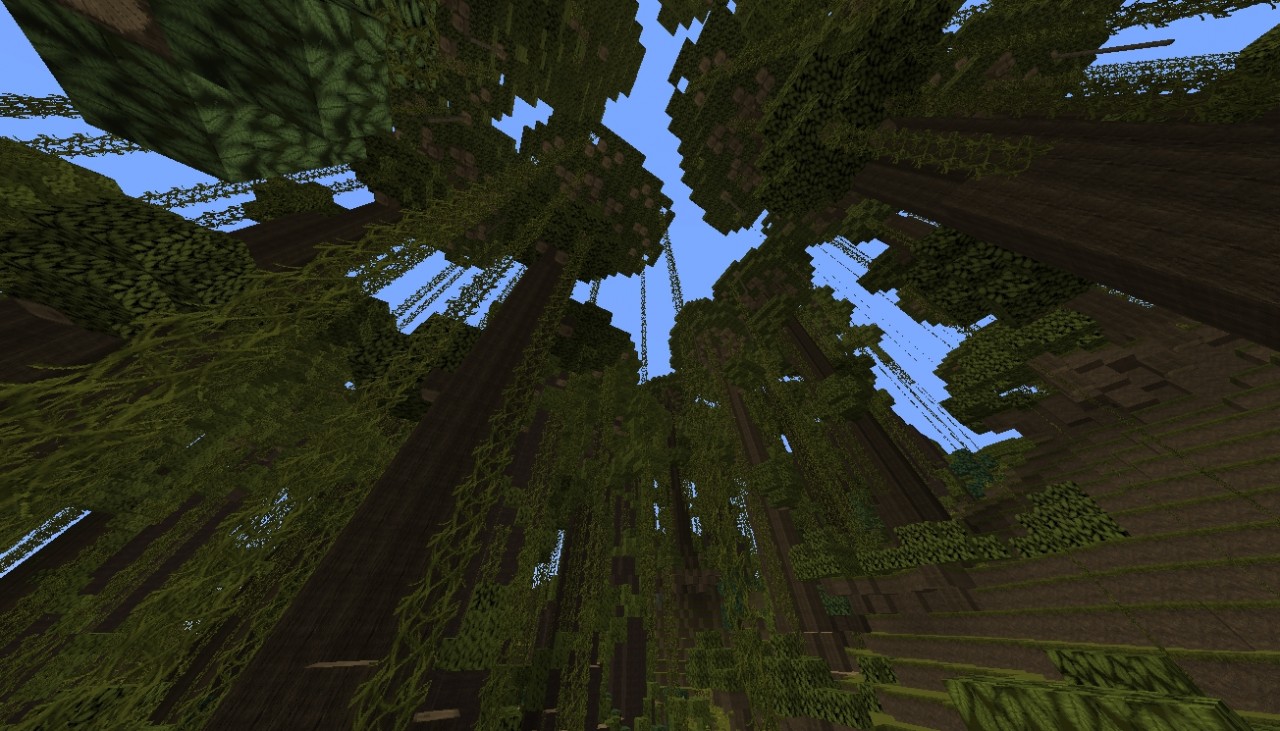 Massive Jungle Island, Custom Jungle Trees With Download. Minecraft Map