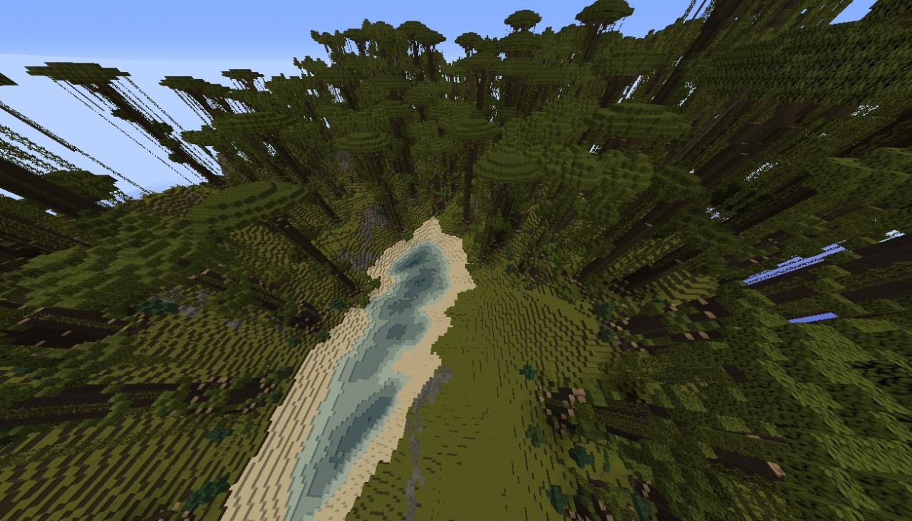 Massive Jungle Island, Custom Jungle Trees With Download. Minecraft Map