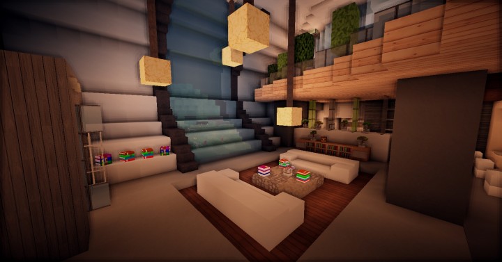 Modern House 8 [home curve] Minecraft Map