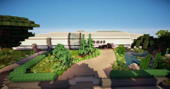 Modern House 8 [home curve] Minecraft Map