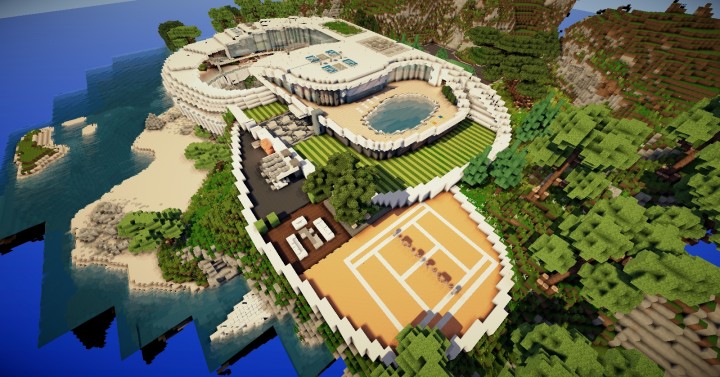 Modern House 8 [home curve] Minecraft Map