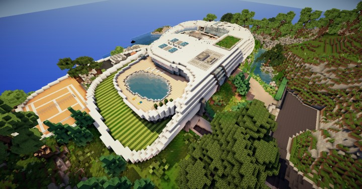 Modern House 8 [home curve] Minecraft Map