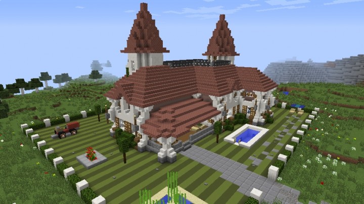 Southern Colonial villa Minecraft Map
