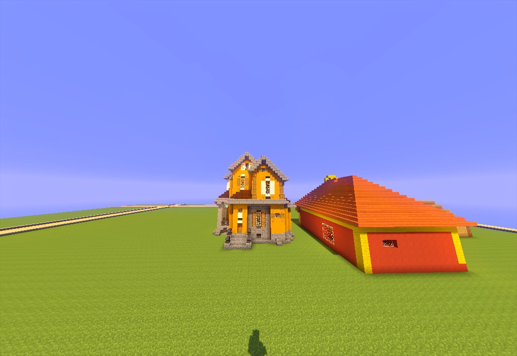 My first Traditional House (unfinished interior) Minecraft Map