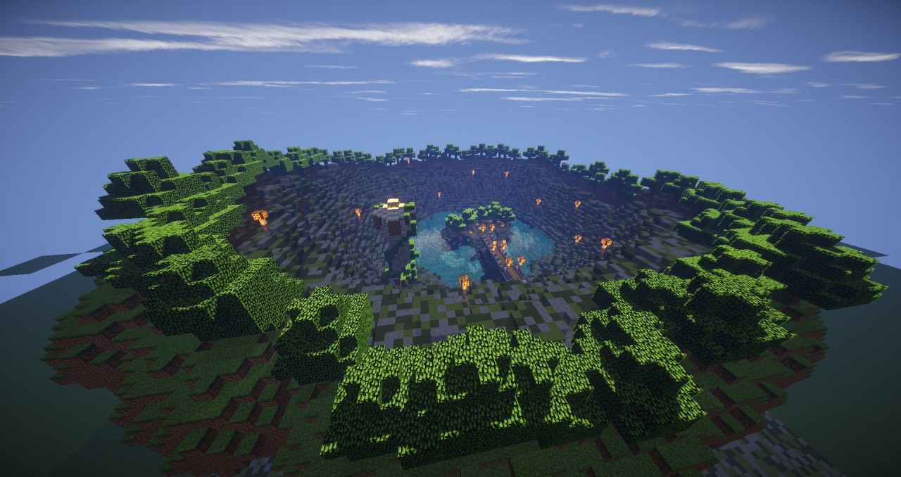 Bowl WaterPool Spawn - Minecraft Map