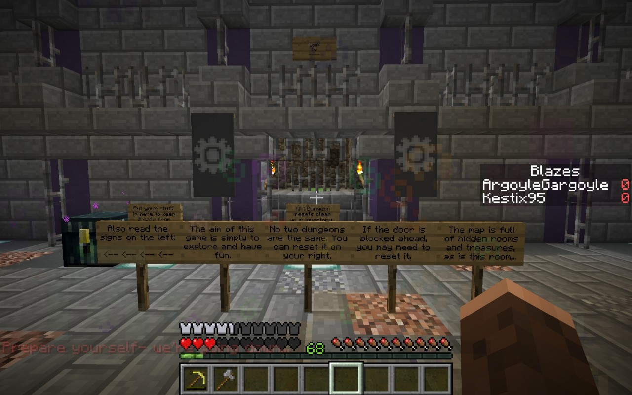 Minigame: Dungeon Crawlers Minecraft Map