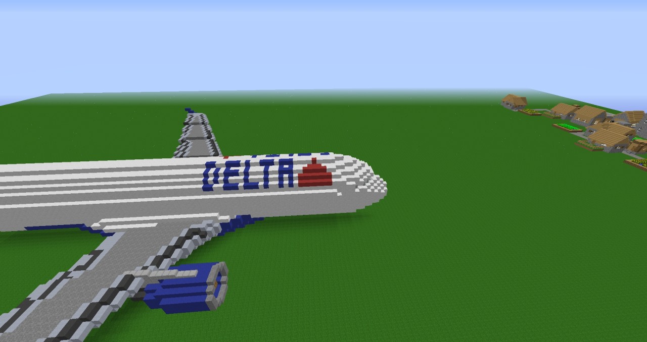 Airbus a320 (Delta Airlines) Minecraft Map