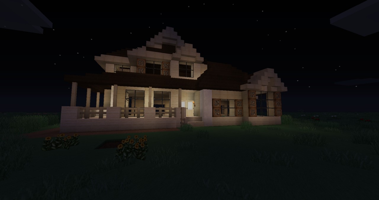 Suburban Two Story House Minecraft Map