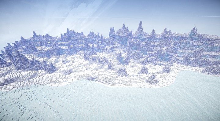 Ice-Biome Terraforming Minecraft Map