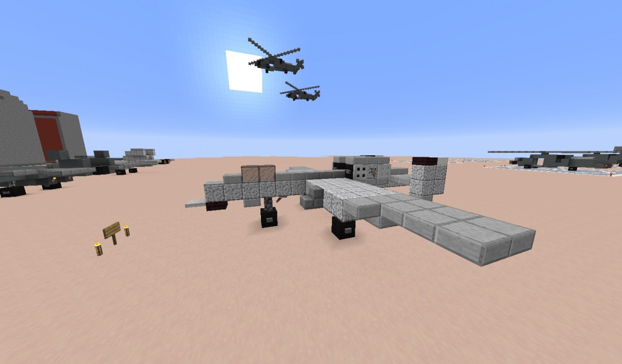 A-10 Thunderbolt II Warthog USAF Minecraft Map