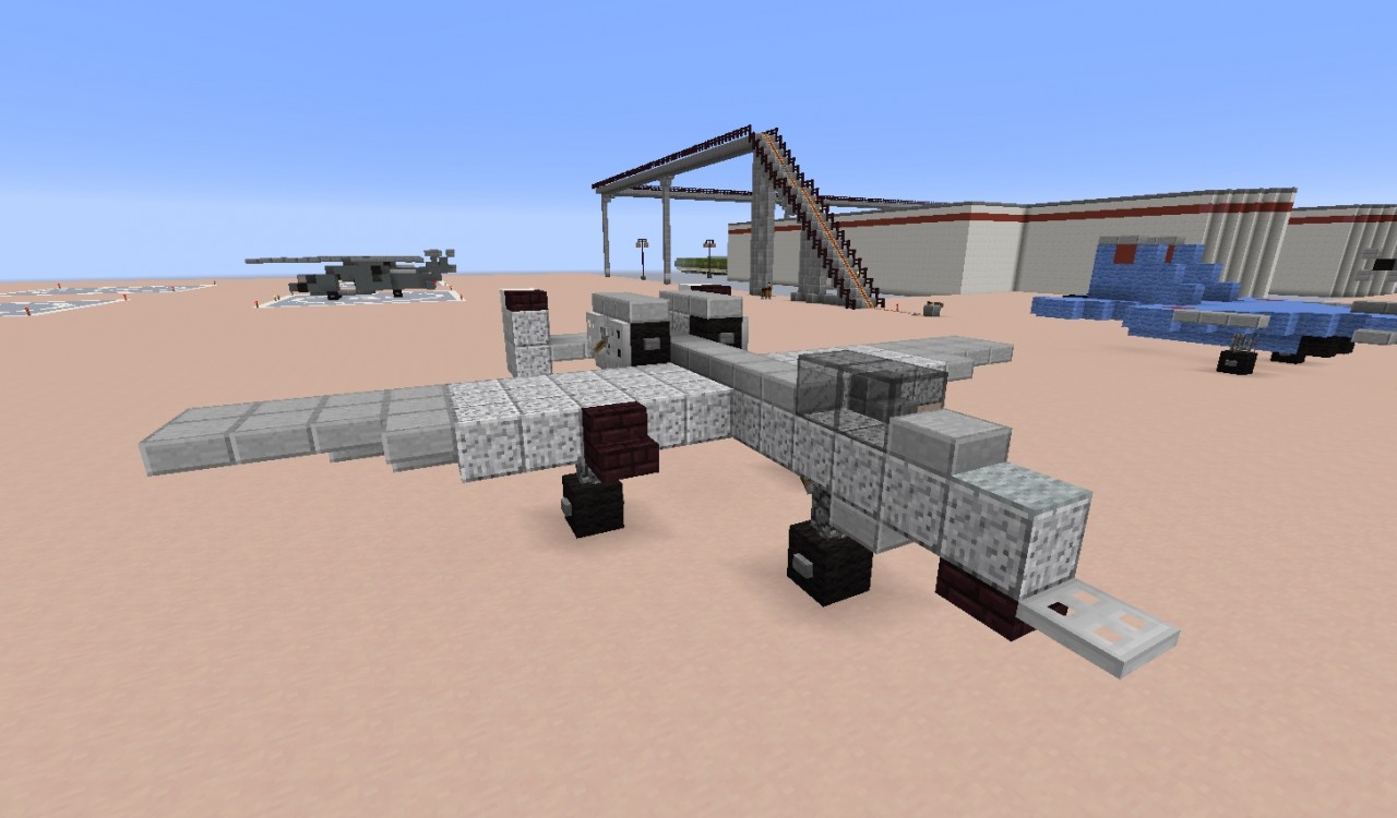A-10 Thunderbolt II Warthog USAF Minecraft Map