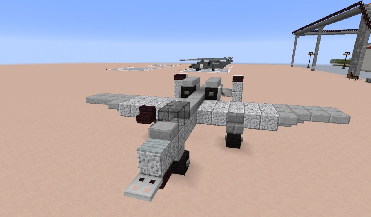 A-10 Thunderbolt II Warthog USAF Minecraft Map