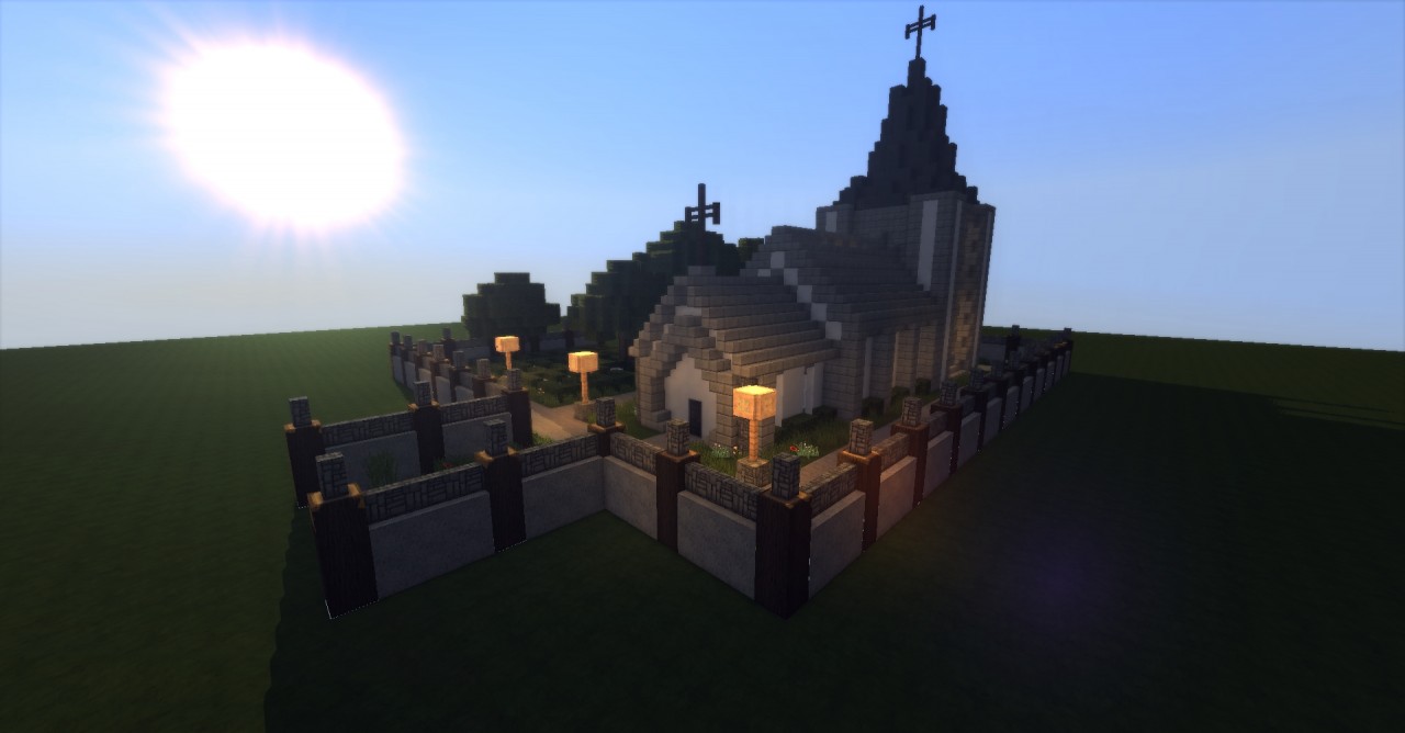 Small Township Church Minecraft Map