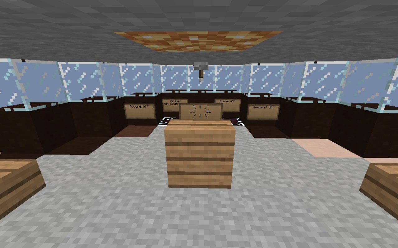 Functional Movecraft Air Warship Minecraft Map