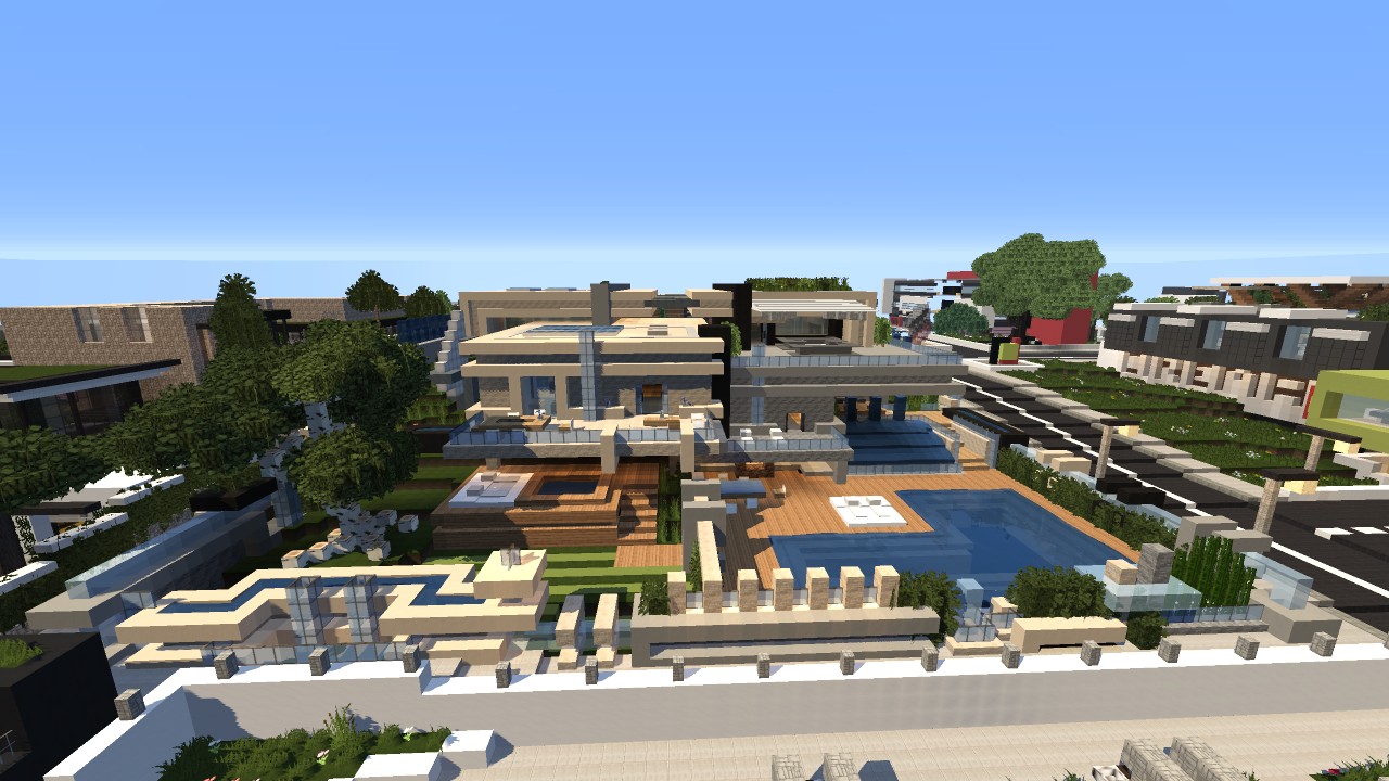Metal Beam Modern House n°5 Minecraft Map