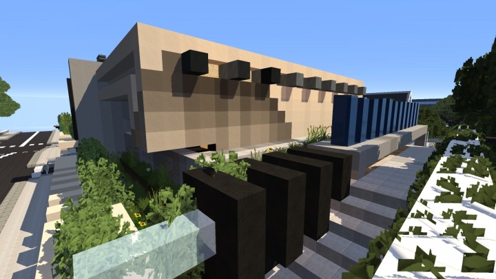Metal Beam Modern House n°5 Minecraft Map