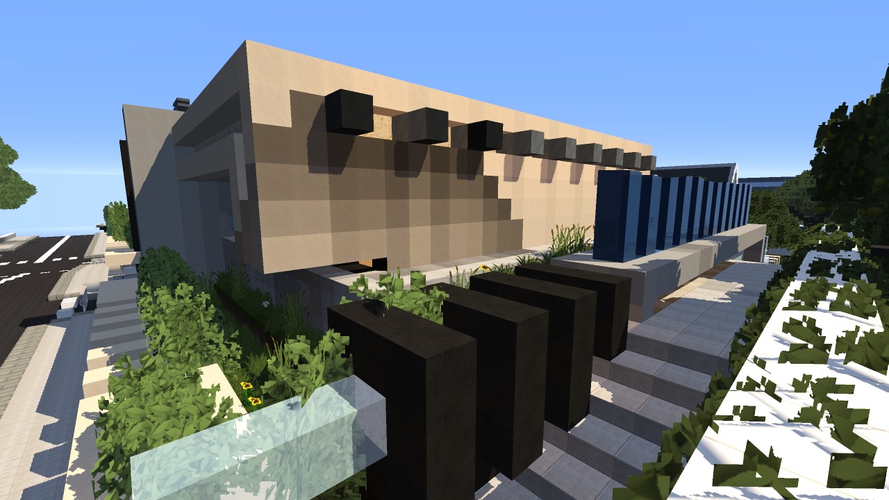 Metal Beam Modern House n°5 Minecraft Map