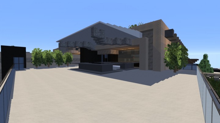 Metal Beam Modern House n°5 Minecraft Map