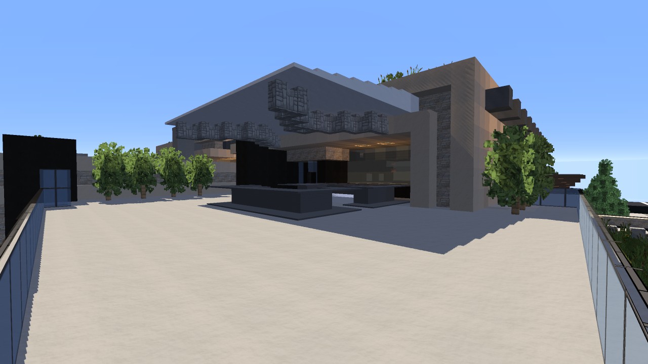 Metal Beam Modern House n°5 Minecraft Map