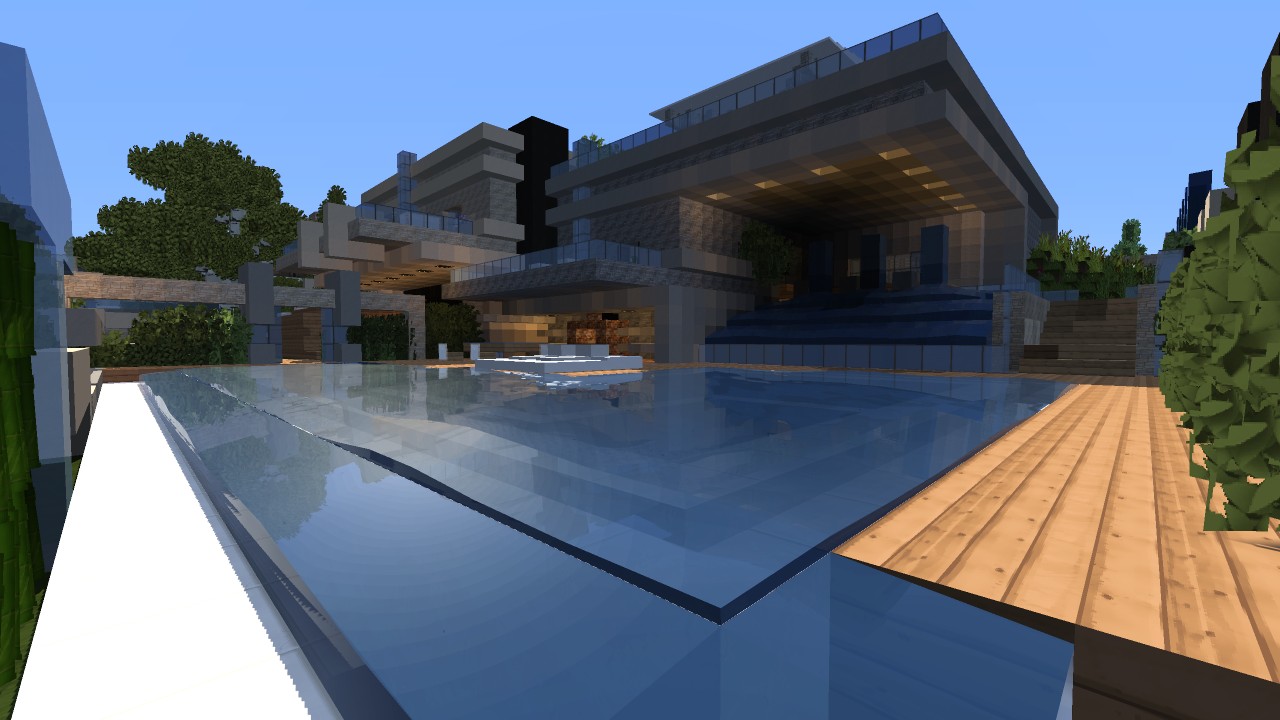 Metal Beam Modern House n°5 Minecraft Map