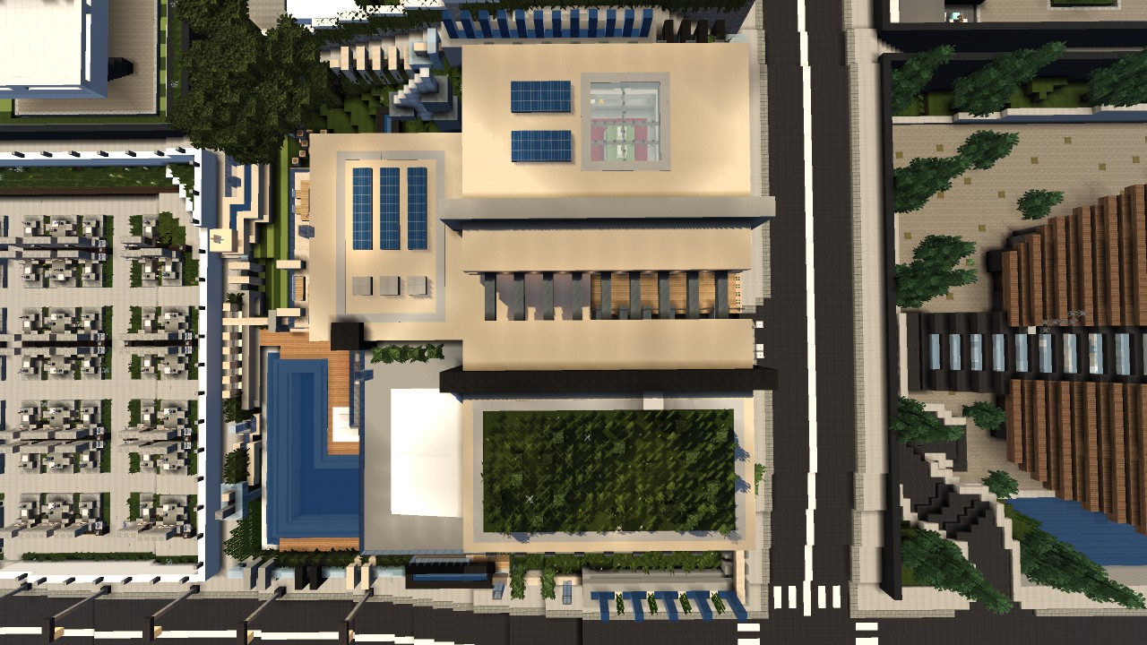 Metal Beam Modern House n°5 Minecraft Map