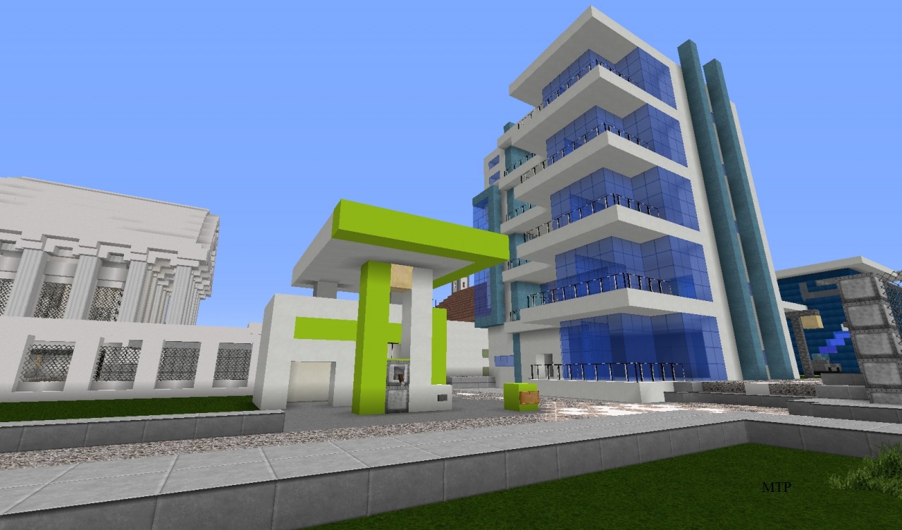 Modern Town Projekt Minecraft Map