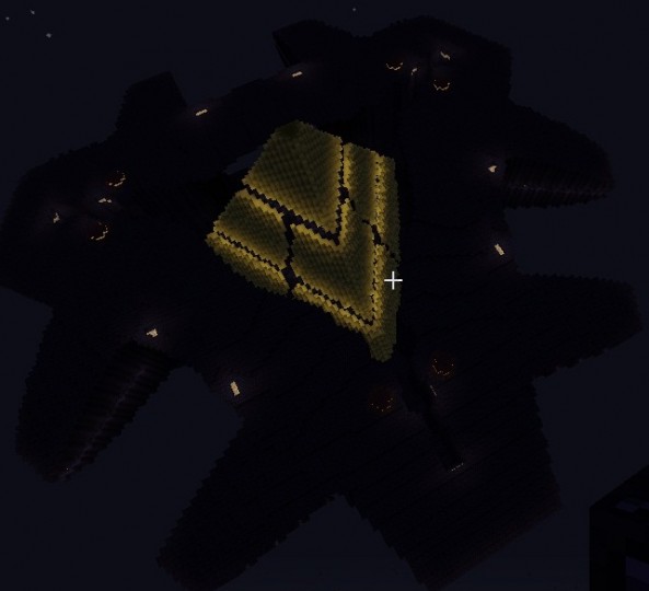 Stargate SG1 Ha'tak vessel with detailed interior Minecraft Map