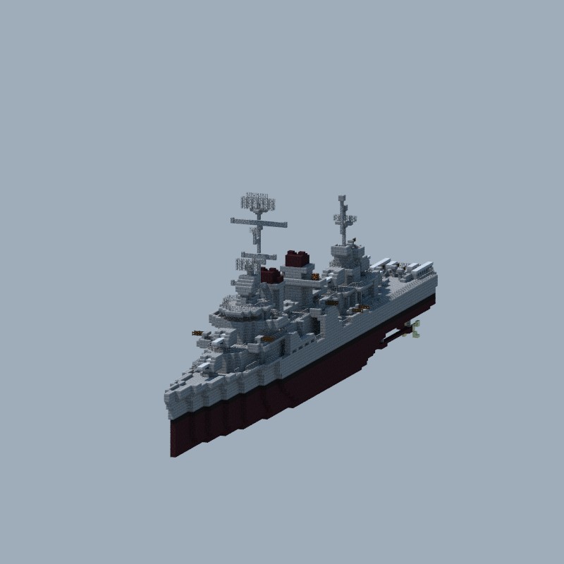 DD-45 Fletcher class Destroyer Minecraft Map