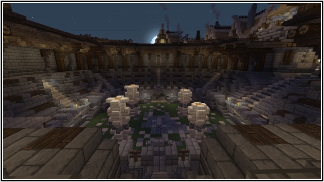MEDEVIAL TOWN : THE ARENA Minecraft Map