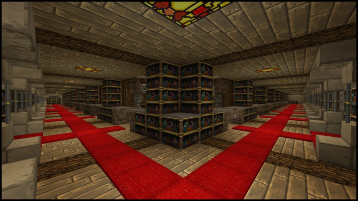 MEDIEVAL TOWN : The library Minecraft Map