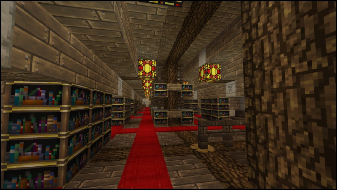 MEDIEVAL TOWN : The library Minecraft Map