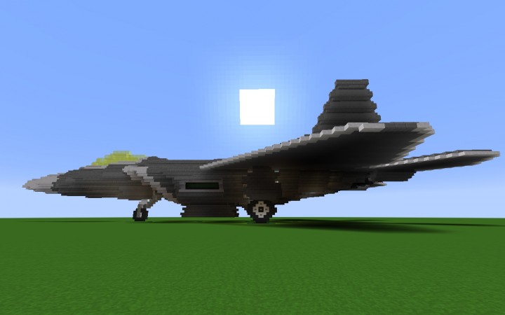 F-22 Raptor .Ver.4. [5:1] Minecraft Map