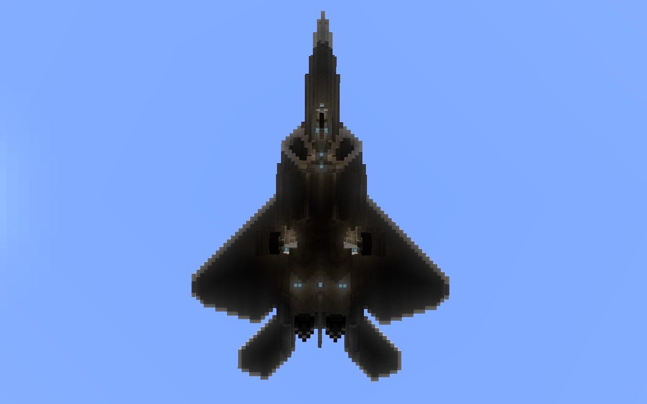 F-22 Raptor .Ver.4. [5:1] Minecraft Map