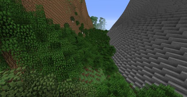 Custom Terrain (Huge Mountain, Jungle, Rivers and lakes Minecraft Map