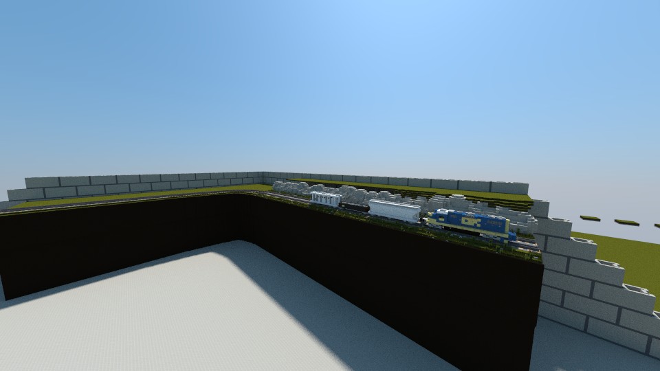 Giant model railroad [W.I.P] Minecraft Map